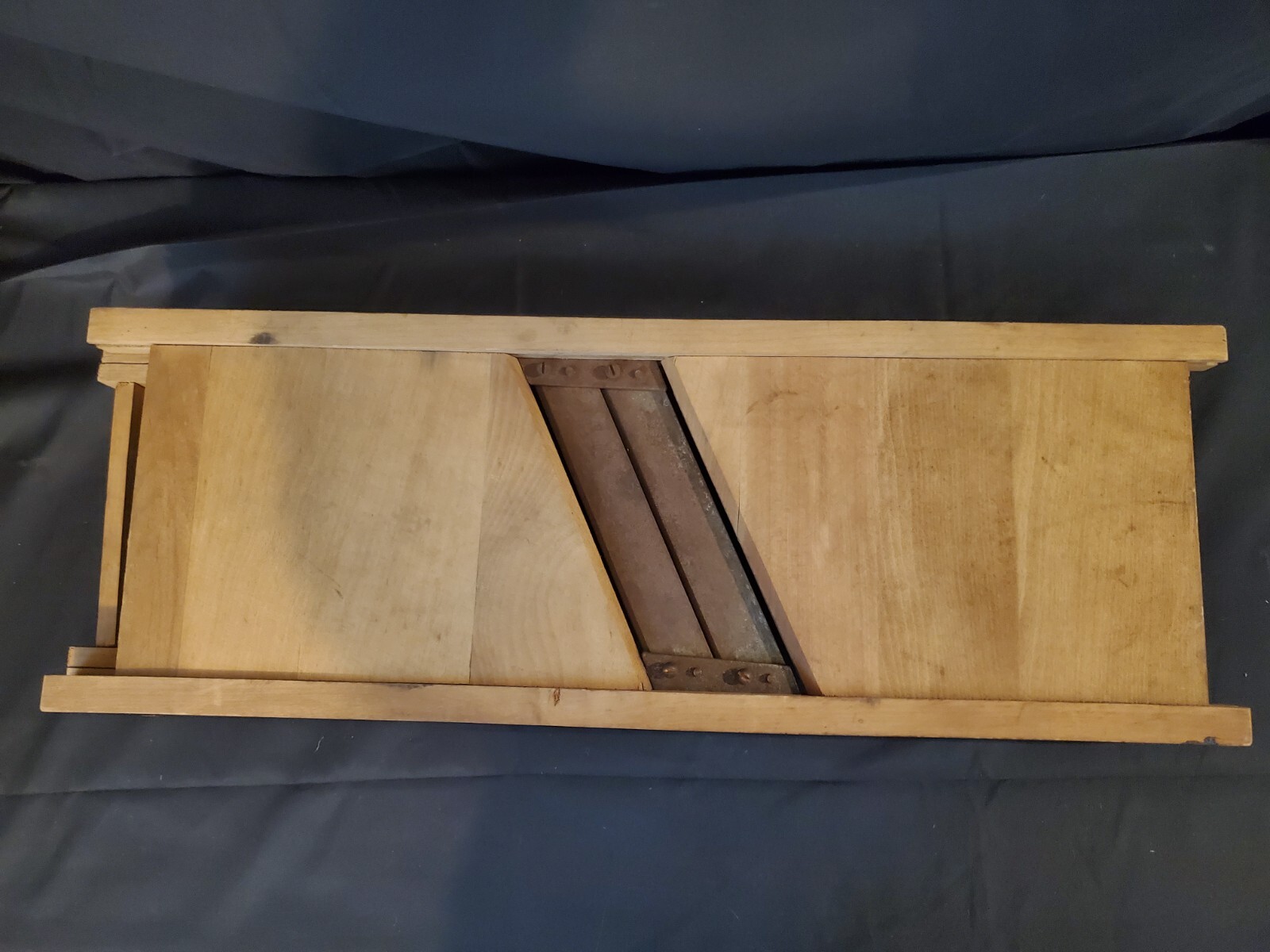 Antique Primitive Wooden Kraut Cabbage Slaw Cutter Slicer Shredder w ...