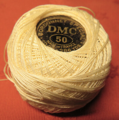 CORDONNET spécial DMC Fil Coton blanc n°50 pour DENTELLE au CROCHET | eBay
