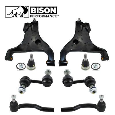 Bison Performance 8pcs Front Control Arm Sway Bar TieRod Ball Joint Kit ...