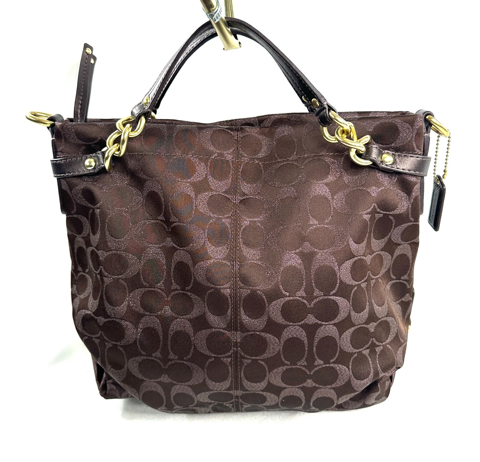 Coach Brooke 21721E Brown Shimmer Signature Jacquard … - Gem