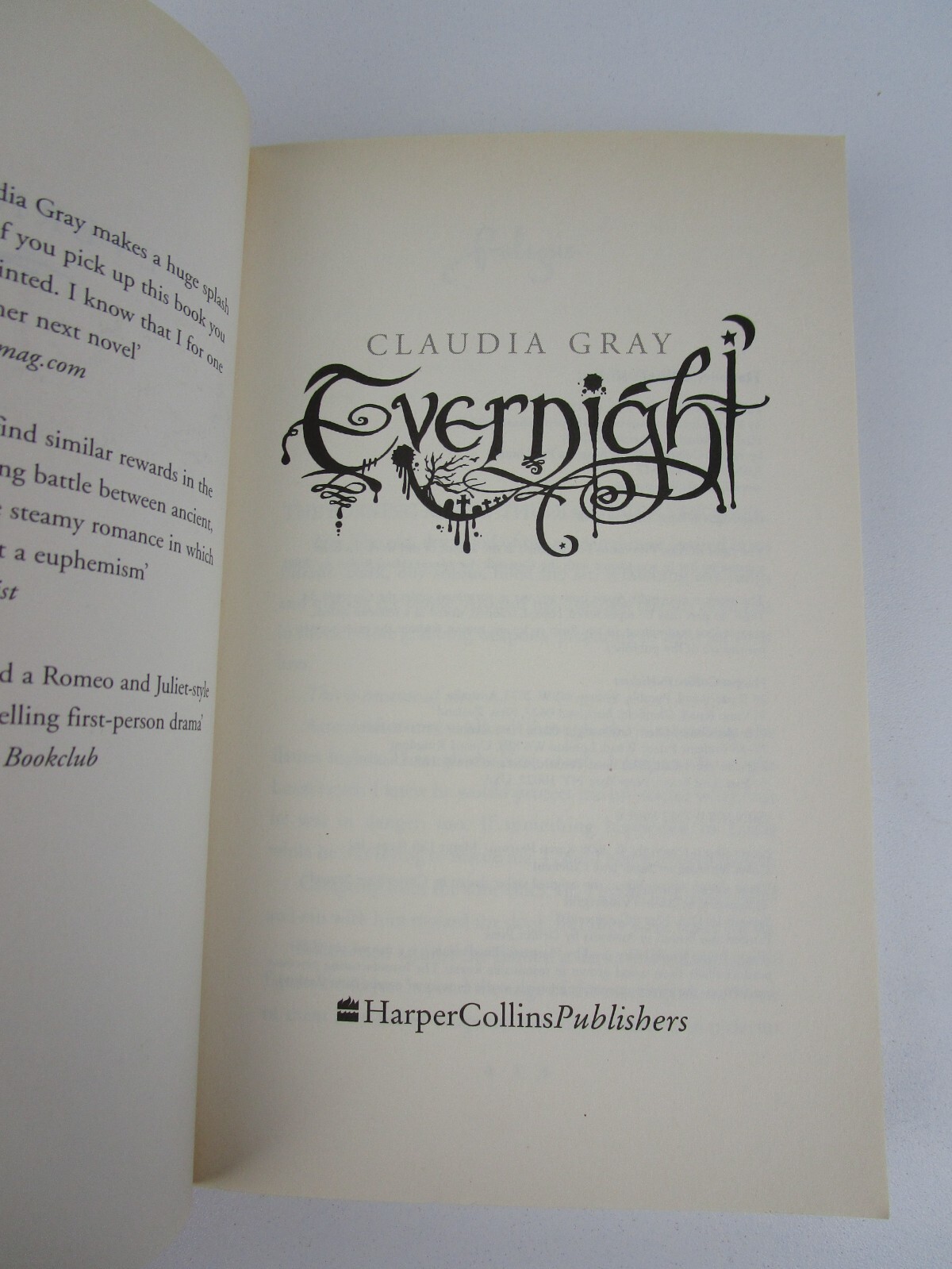 Evernight by Claudia Gray (Paperback, 2009) Book 9780732289676 | eBay