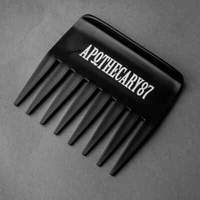APOTHECARY 87 Streaker Rake Comb 4" Inch Acrylic Barber Hairstyling ...