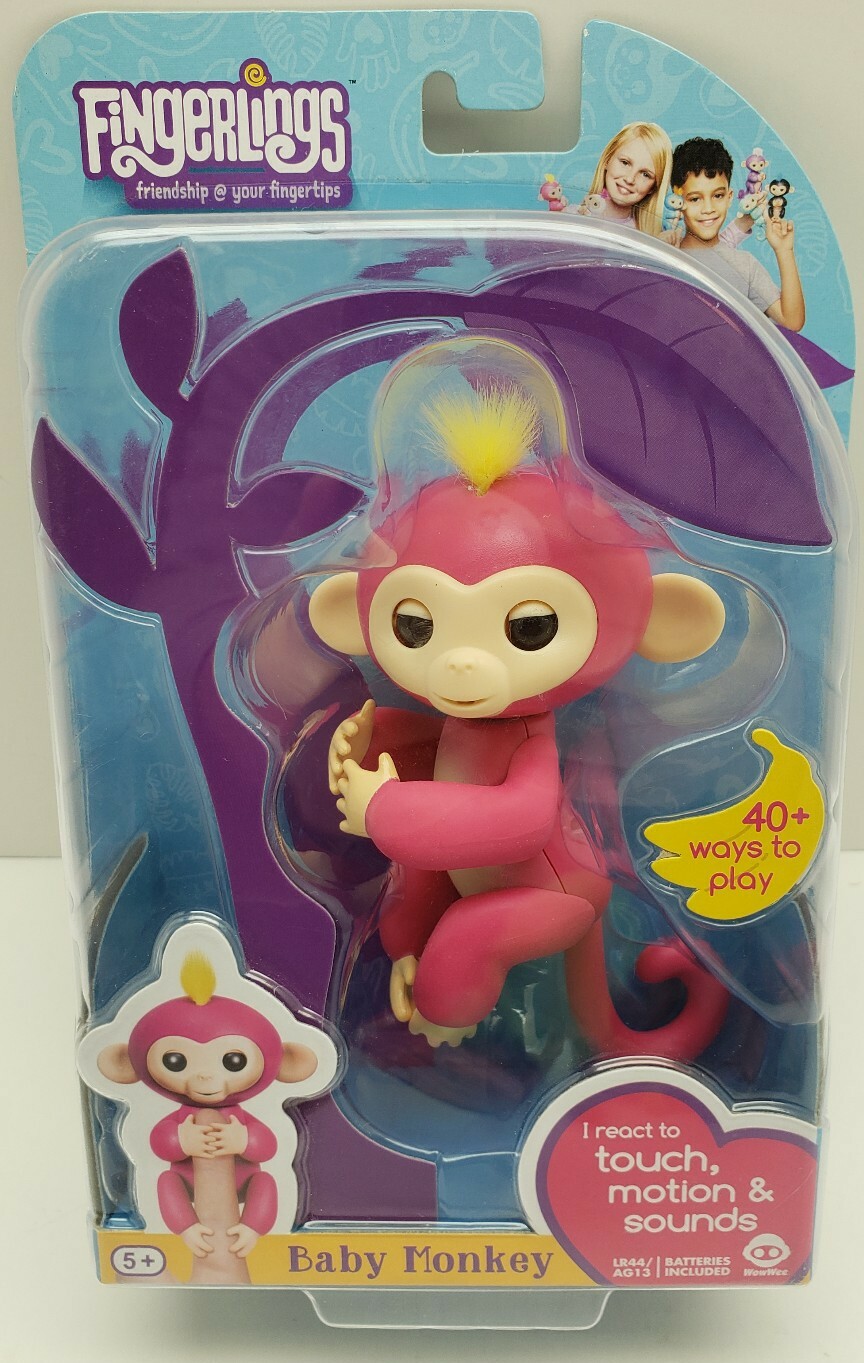 Authentic FINGERLINGS Interactive Fingerling Pink Monkey BELLA by ...