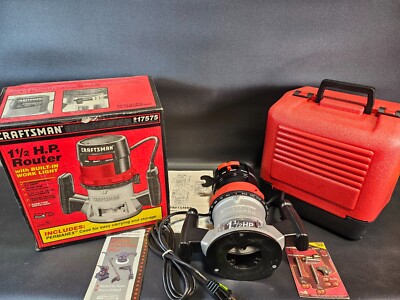 Craftsman Router 315.175040 1 1/2 HP 25,000 RPM 8.0 AMP With Case BRAND ...