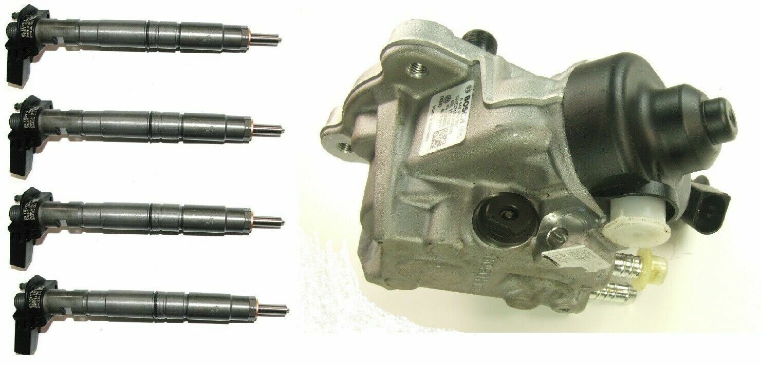 Rebuilt VW Audi 2.0 TDI High Pressure Pump and 4x Injectors 05-19 Jetta ...