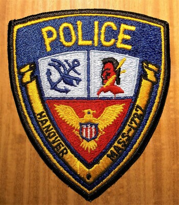 GEMSCO NOS Vintage Collectible Patch POLICE HANOVER MA - Original 1978 ...