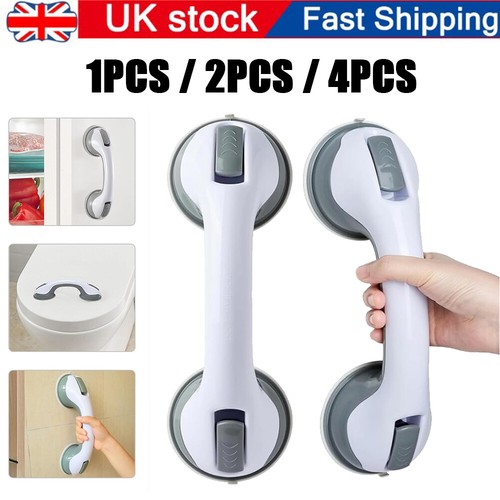 1/ 2/ 4Pack Suction Bathroom Grab Rails 300lbs Safety Shower Handle 11 ...