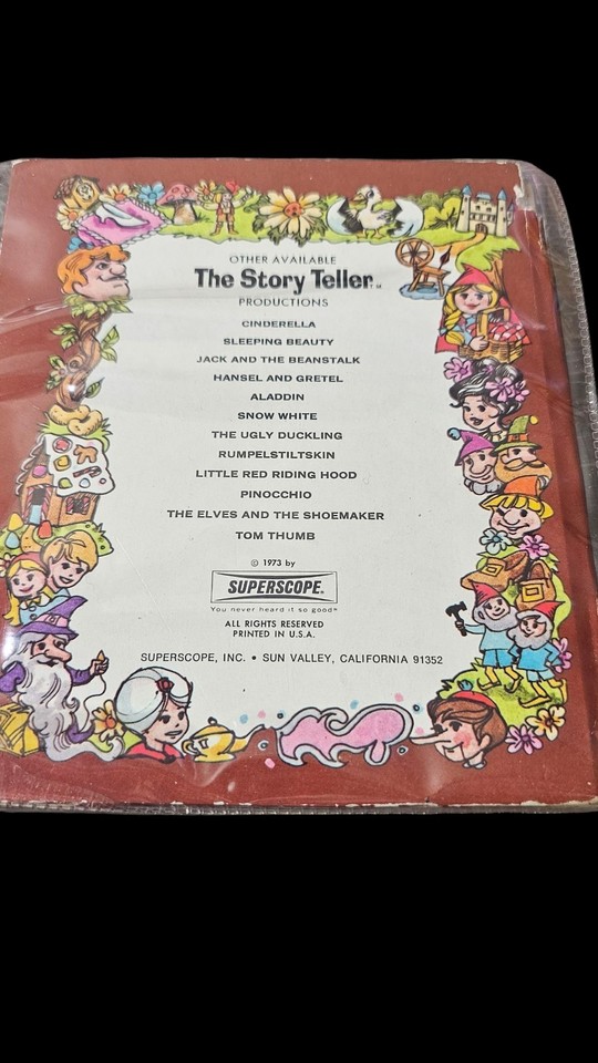Vintage 1970s Superscope Storyteller Cassette Tapes With Books ...