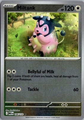 Miltank Reverse Holo Common ME01: Mega Evolution 106/132 NM | eBay