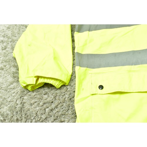 MCR Safety Men's Neon Yellow Polyester Work Jacket 2X Reflective ...