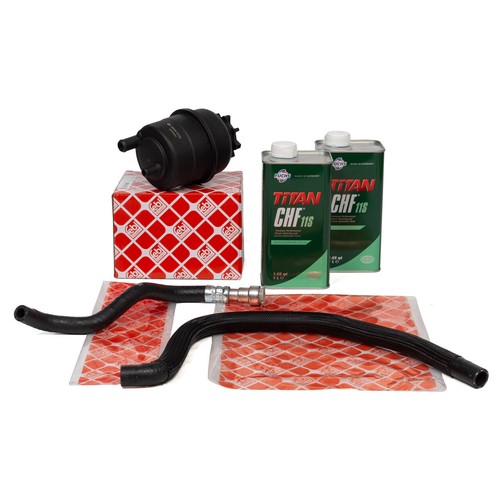 FEBI Ausgleichsbehälter Hydraulikschläuche 2L PENTOSIN Servoöl für BMW ...