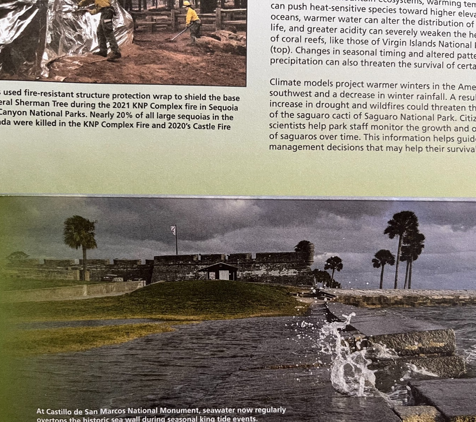 Newest CLIMATE CHANGE in NP NATIONAL PARK SERVICE UNIGRID BROCHURE/MAP ...