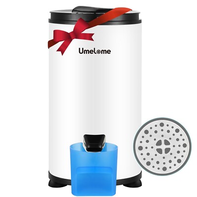 Umelome 6kg Spin Dryer Gravity Drain dryer, White, Power Saving Spinner ...
