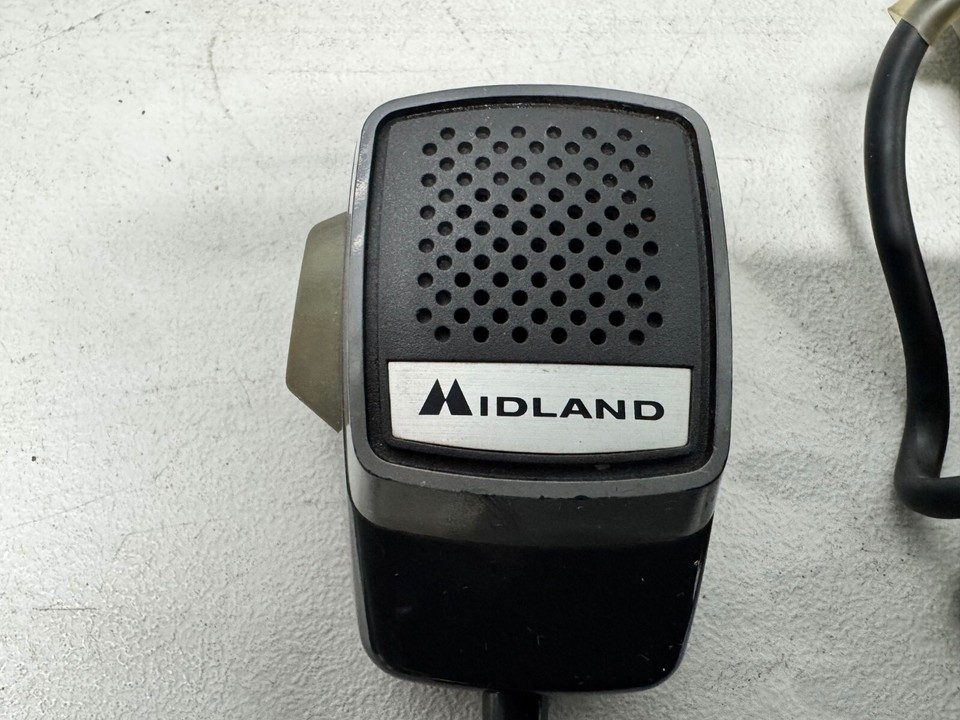 MIDLAND 70-056C Mobile Radio Transceiver With Midland Mic Microphone 70 ...