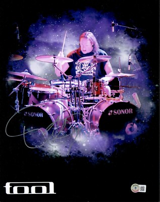 Danny Carey Tool Signed Autograph 11x14 Photo Drummer Tool Band Beckett ...