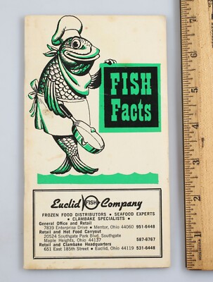 Vintage 1967 Euclid Fish Co. Fish Facts Booklet Recipes Cleveland Ohio ...