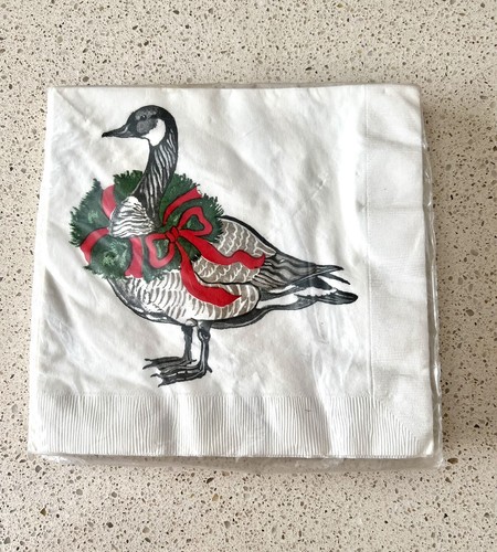 Napkins 2 Pkgs Gordon Fraser Gallery Xmas Goose Dinner New in Package ...
