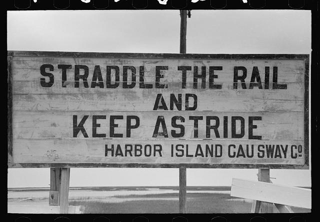 Photo:Sign on causeway from Port Aransas to Pass Aransas, Texas | eBay