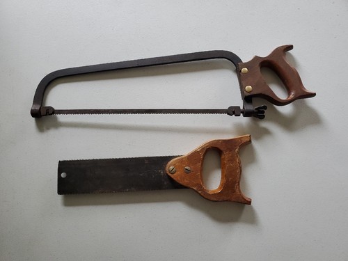 2 Antique Geo. H. Bishop & Co. Saws Handy & Hacksaw Lawrenceburg ...