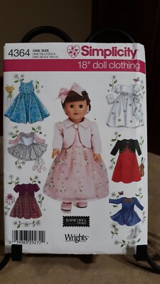 NEW-Simplicity 18" Doll Clothing Pattern #4364 | eBay