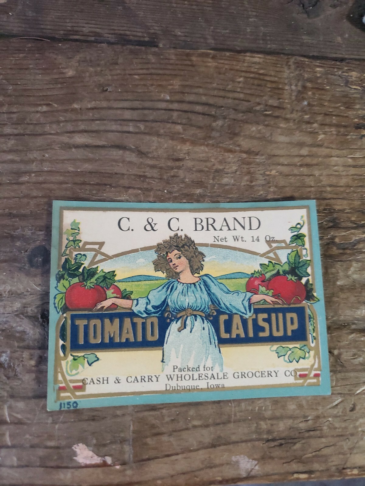 Vintag NOS C&C Tomato Catsup Label Dubuque Iowa | eBay