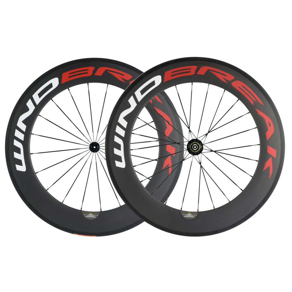 38/50/60/88mm Carbon wheelset 700C Clincher Windbreak Road Bike Basalt ...