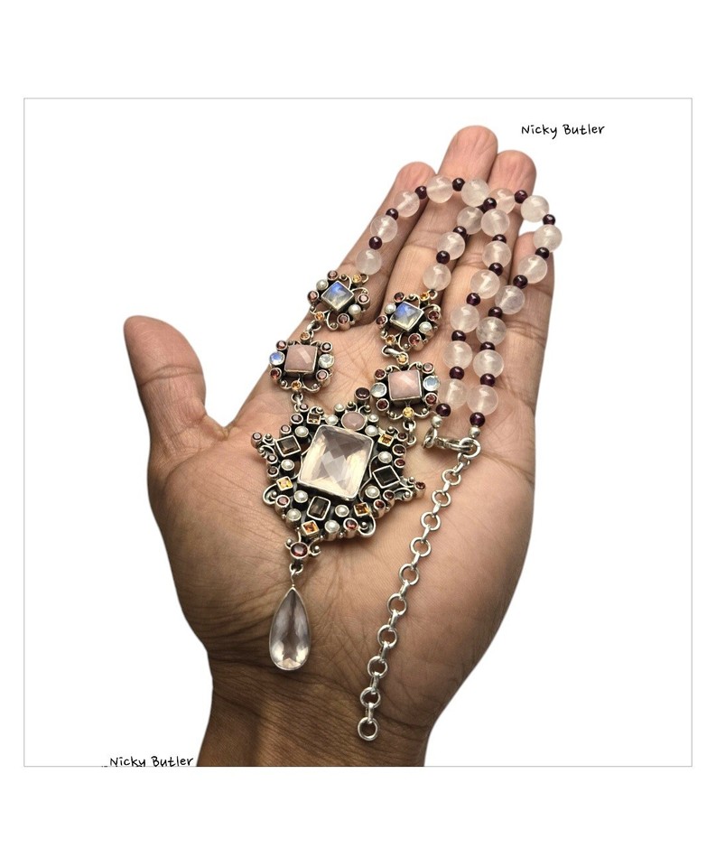 Retired NICKY BUTLER Sterling Silver limited Edition multi gemstone ...