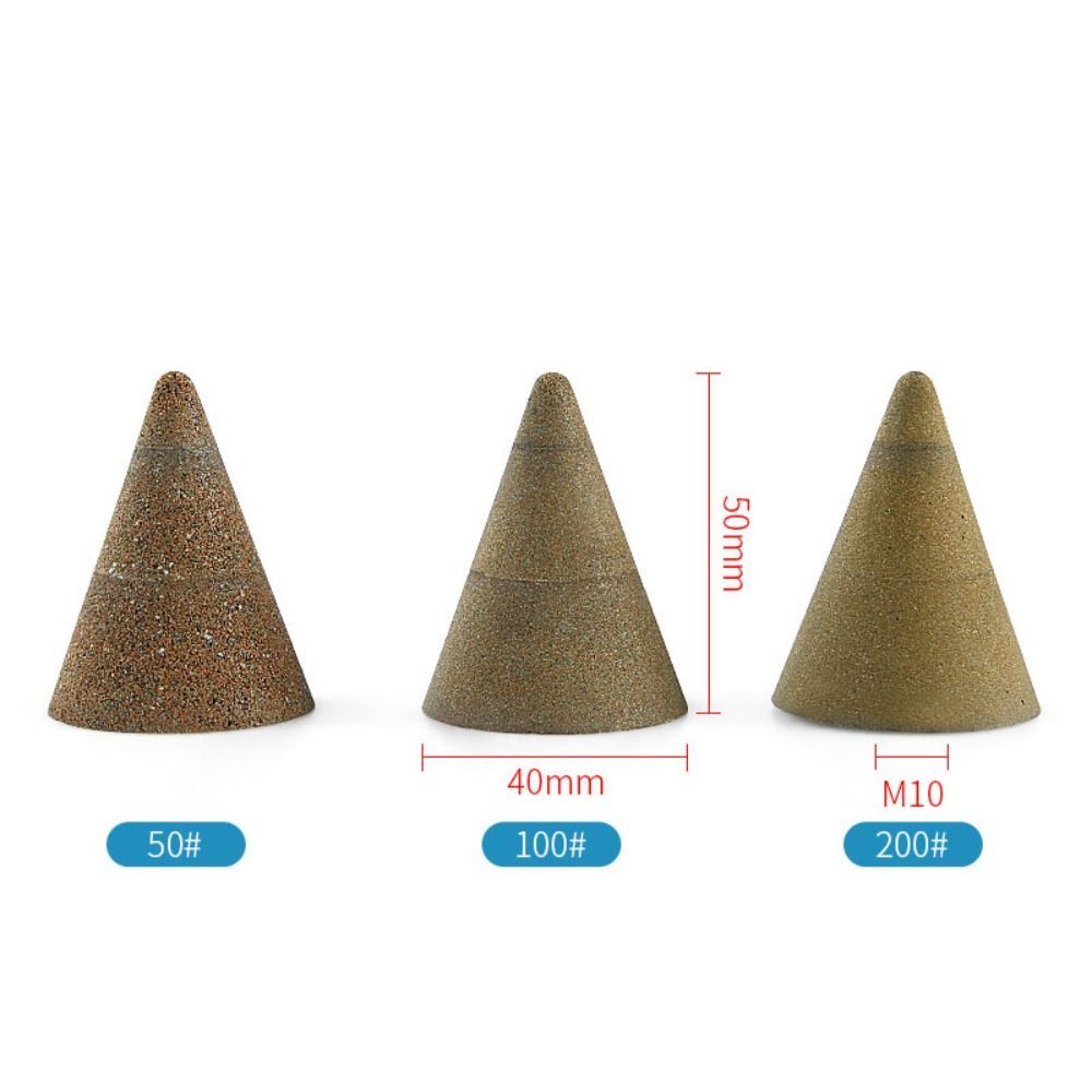 Brazed Polishing Wheel Cone Grinding Head Stones Engraving Angle ...