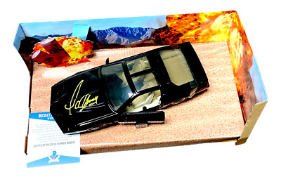 DAVID HASSELHOFF SIGNED AUTOGRAPH KITT 1:24 DIECAST CAR KNIGHT RIDE ...