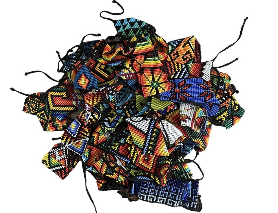 Native Colombian handmade Beaded Bracelet. Native Bracelet. | eBay