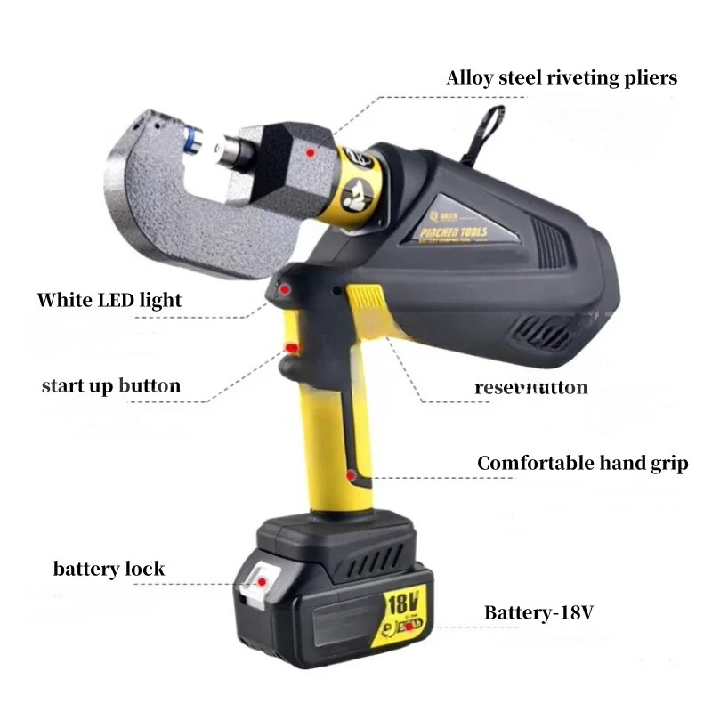EZ-M1 Punch Rivet Retractor Electric Hydraulic Riveting Gun Sheet Metal ...