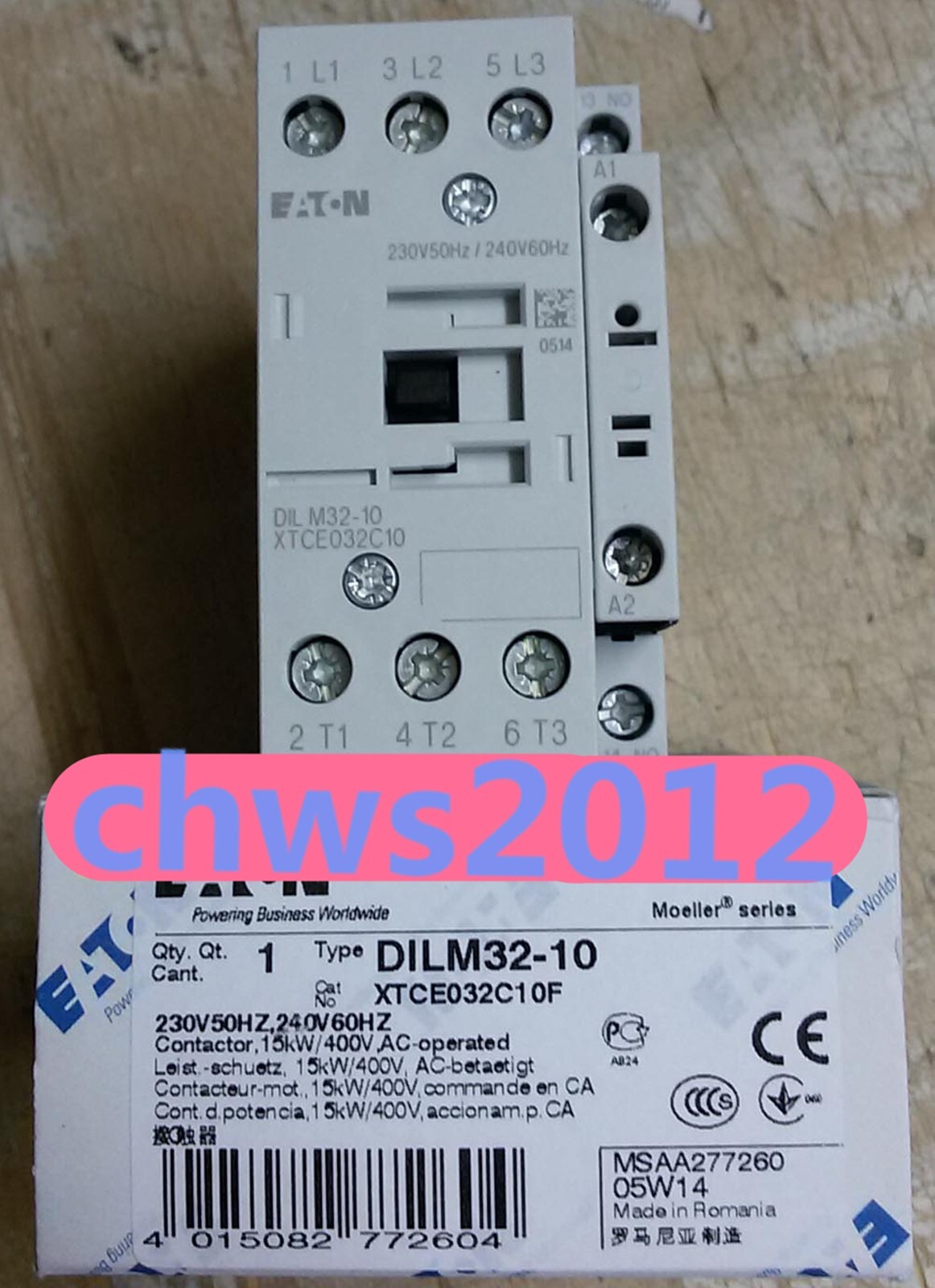 1 PCS NEW EATON MOELLER DILM32-10 (230V50Hz, 240V60Hz) contactor / | eBay