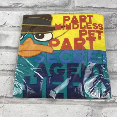 Phineas & Ferb Napkins Disney Cartoon TV Show Kids Birthday Parry ...