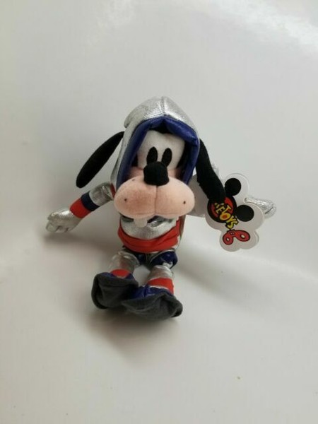 Disney Gray Space Suit Spaceman Goofy Bean Bag Stuffed Animal Plush Toy ...