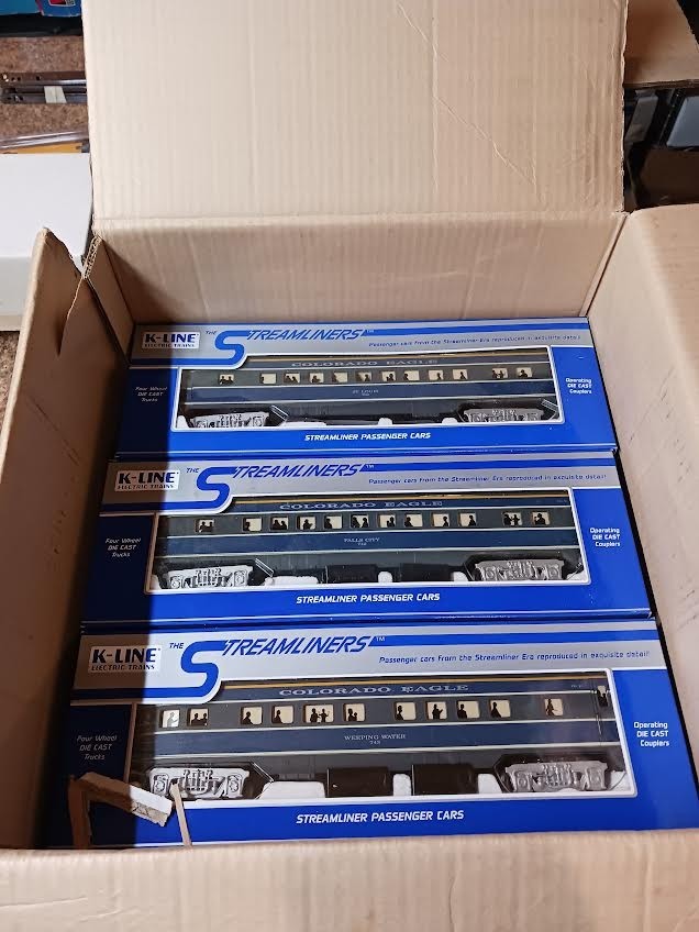 K-Line Trains Colorado Eagle Missouri Pacific Streamliner Freight Set K ...