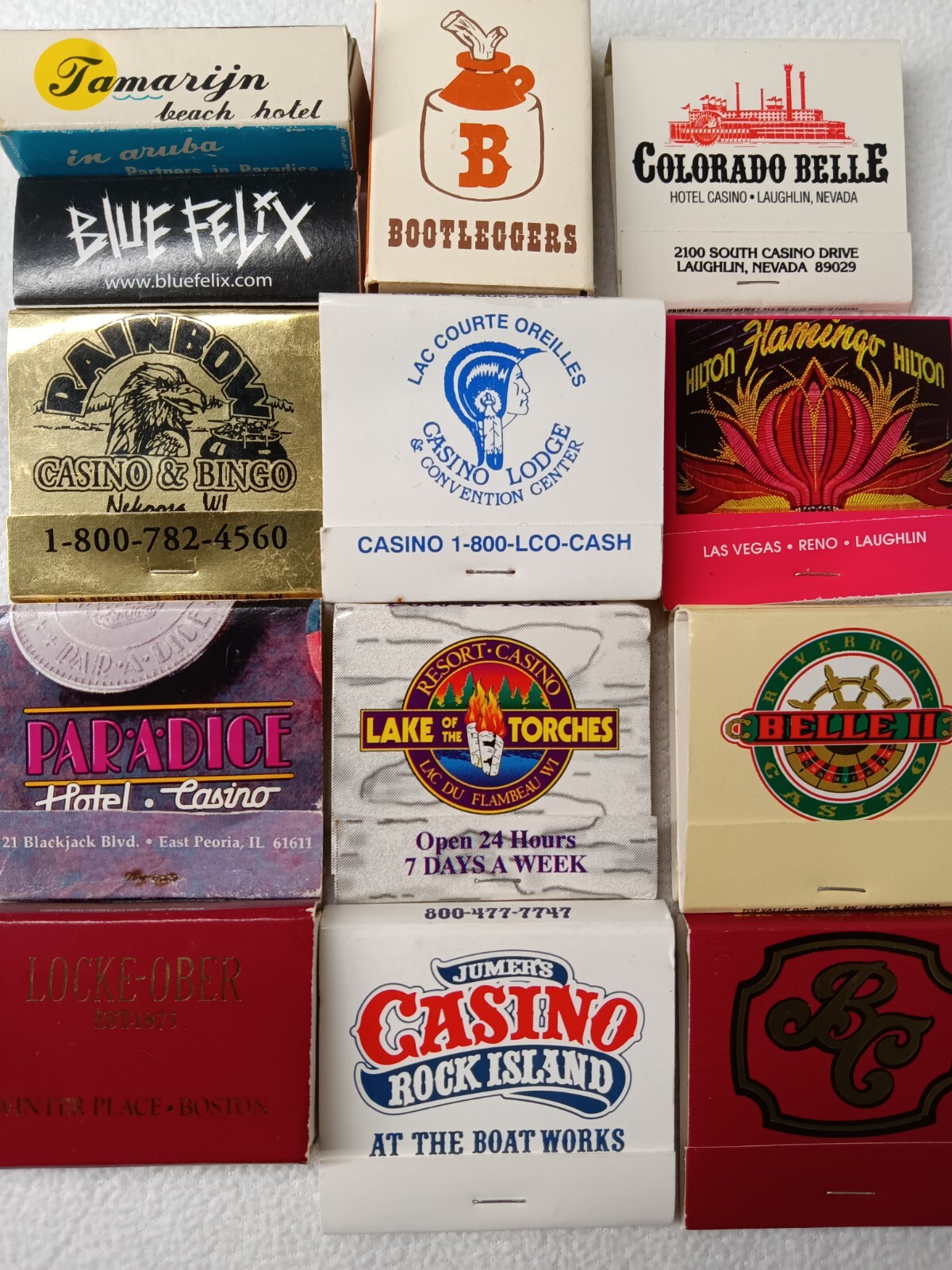 Vintage Matches (Lot Of 15) Flamingo Tamarijn Barbary coast Colorado ...