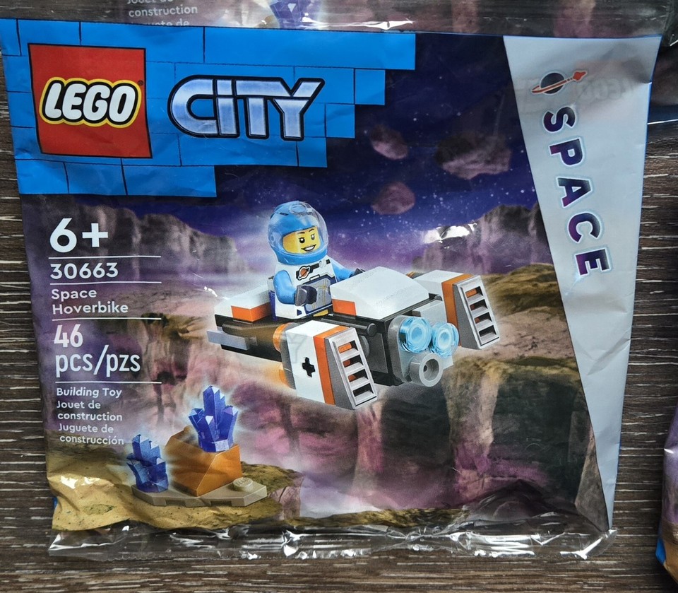 Lot Of 12 - Lego City Space Hoverbike PolyBag 30663 *Sealed Bags ...