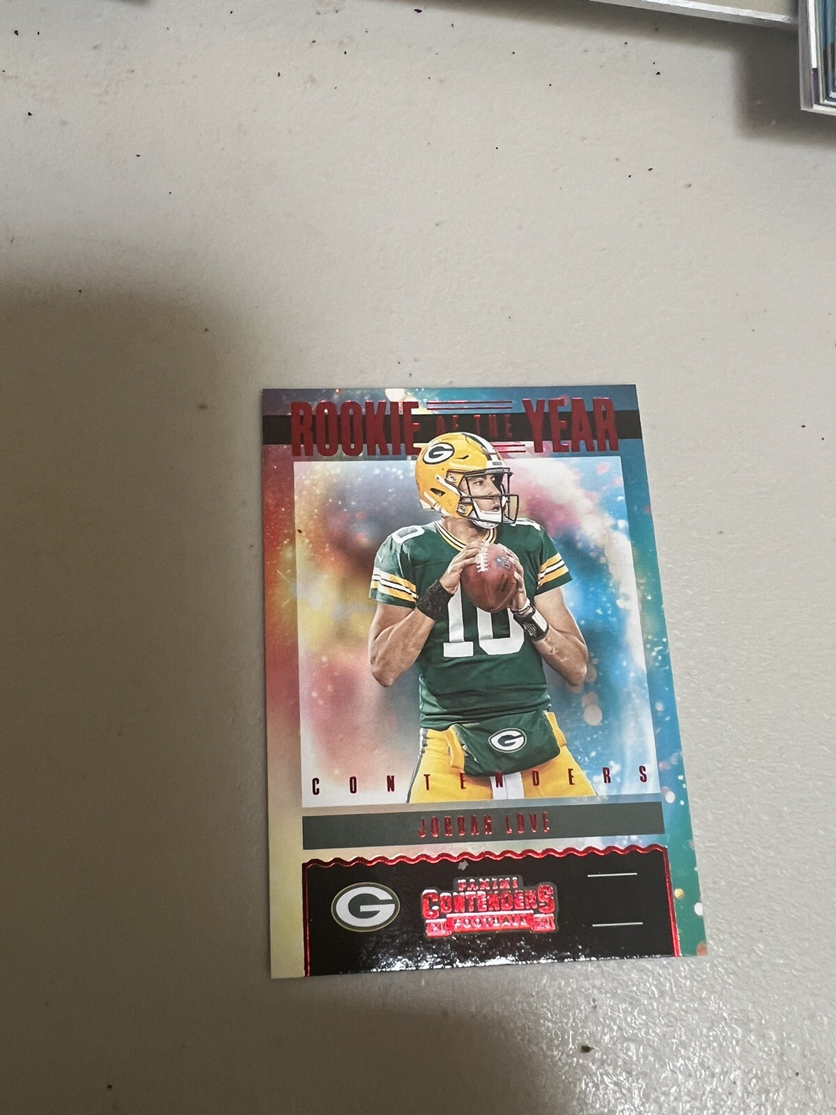 2020 CONTENDERS FOOTBALL JORDAN LOVE - RED ROOKIE OF THE YEAR ...