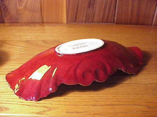 LOVELY VINTAGE IRIDESCENT CARLTON WARE ROUGE ROYALE - FANCY SHELL ...
