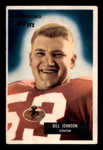 1955 Bowman Football #46 Bill Johnson VG *e1 | eBay