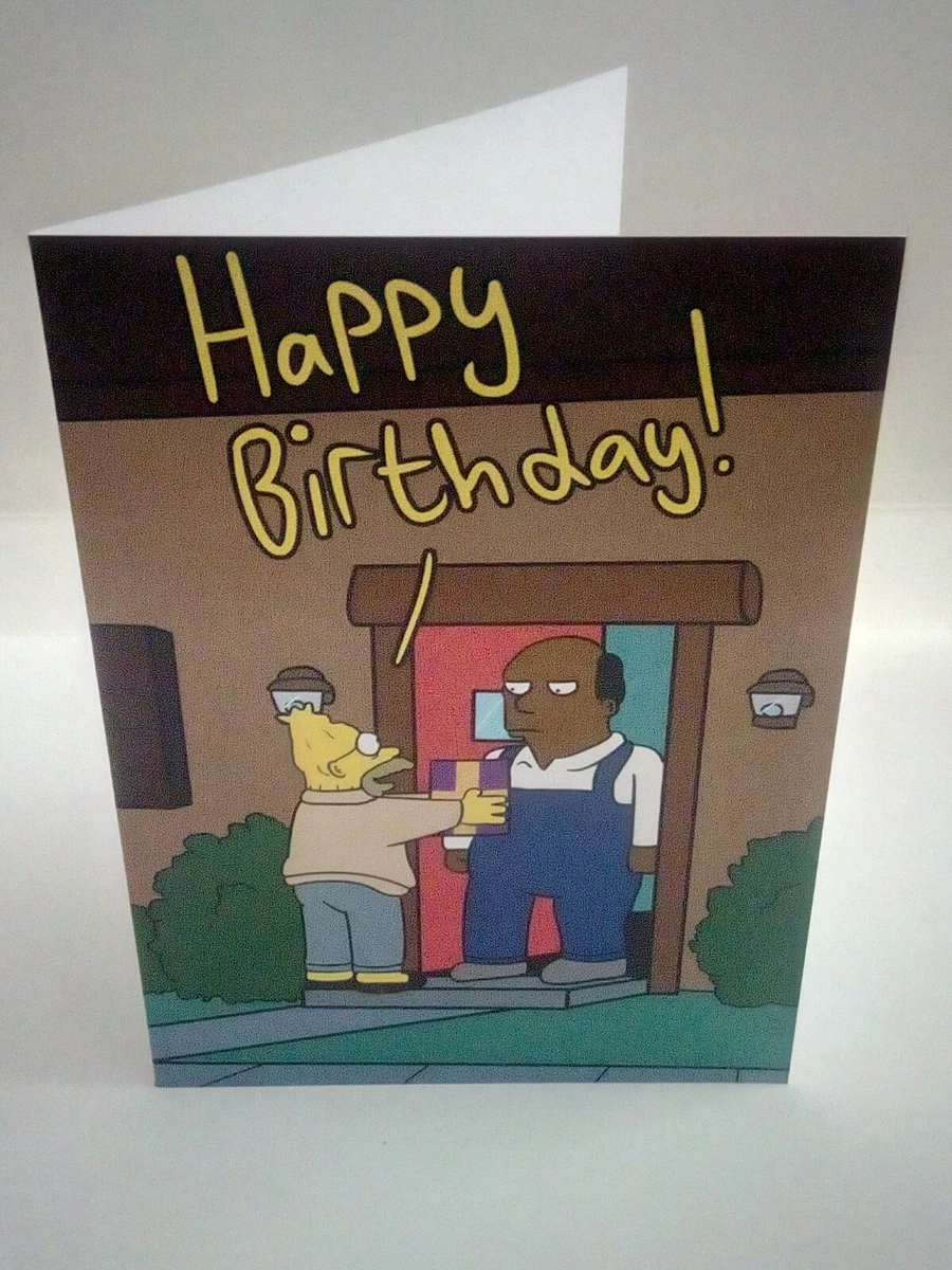 Happy Birthday Simpsons Card