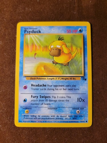 Pokémon TCG Psyduck Fossil 53 Regular Unlimited Common | eBay