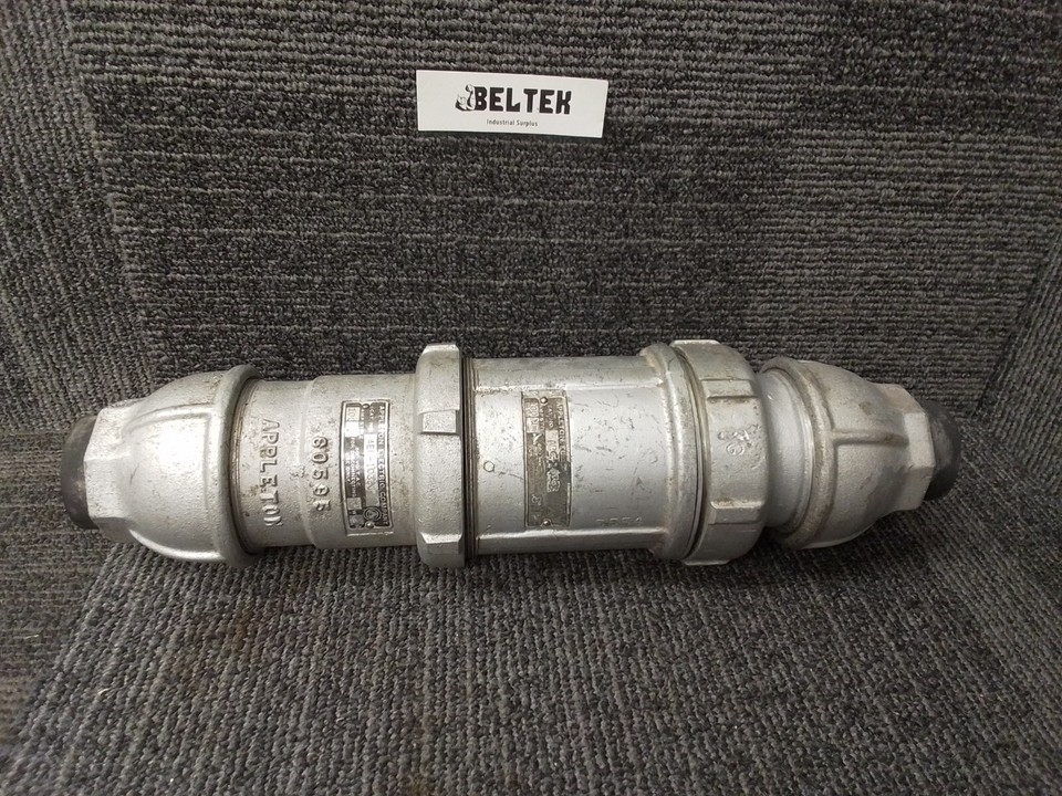 Appleton Electric Company 3 Pole Plug AEP-10353 With APC-10353 100 Amp ...