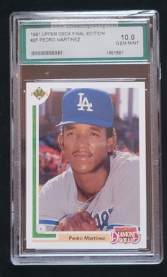 1991 Upper Deck Final Edition Pedro Martinez Rookie Card RC Gem Mint 10 ...