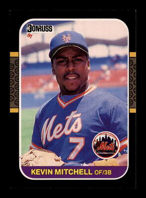1987 Donruss #599 Kevin Mitchell Rookie RC New York Mets | eBay