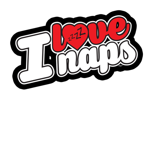 2 x Large Car Stickers - i love naps stencil Decal Bumper Laptop Window ...