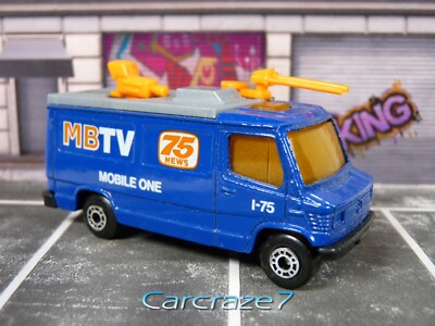 Vintage 1983 Matchbox MBTV Mobile One Blue TV News Van with Box Loose ...