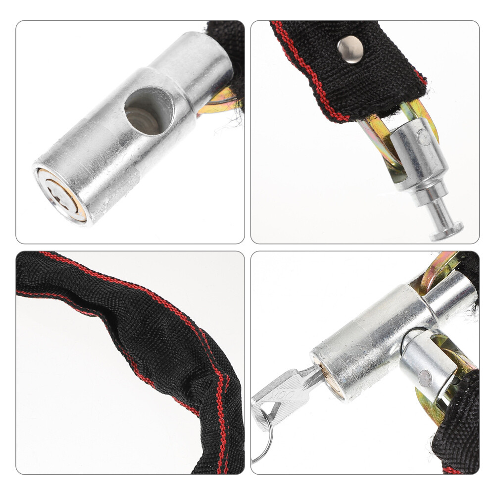 80CM Cable Lock Heavy Duty Braided Stainless Steel Cable Lock for ...