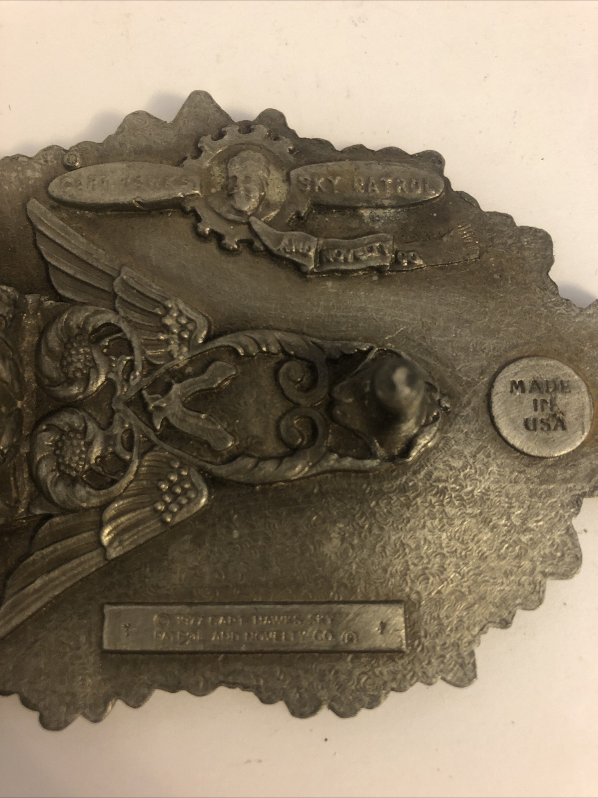 Vintage Redneck Belt Buckle by Capt Hawks Sky Patrol … - Gem