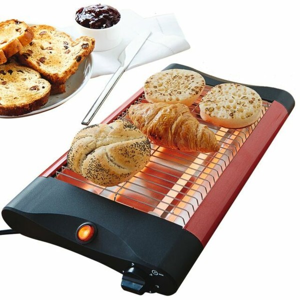Mysmartbuy Flat Bed Toaster Stainless Steel Double Grill 600w Removable ...
